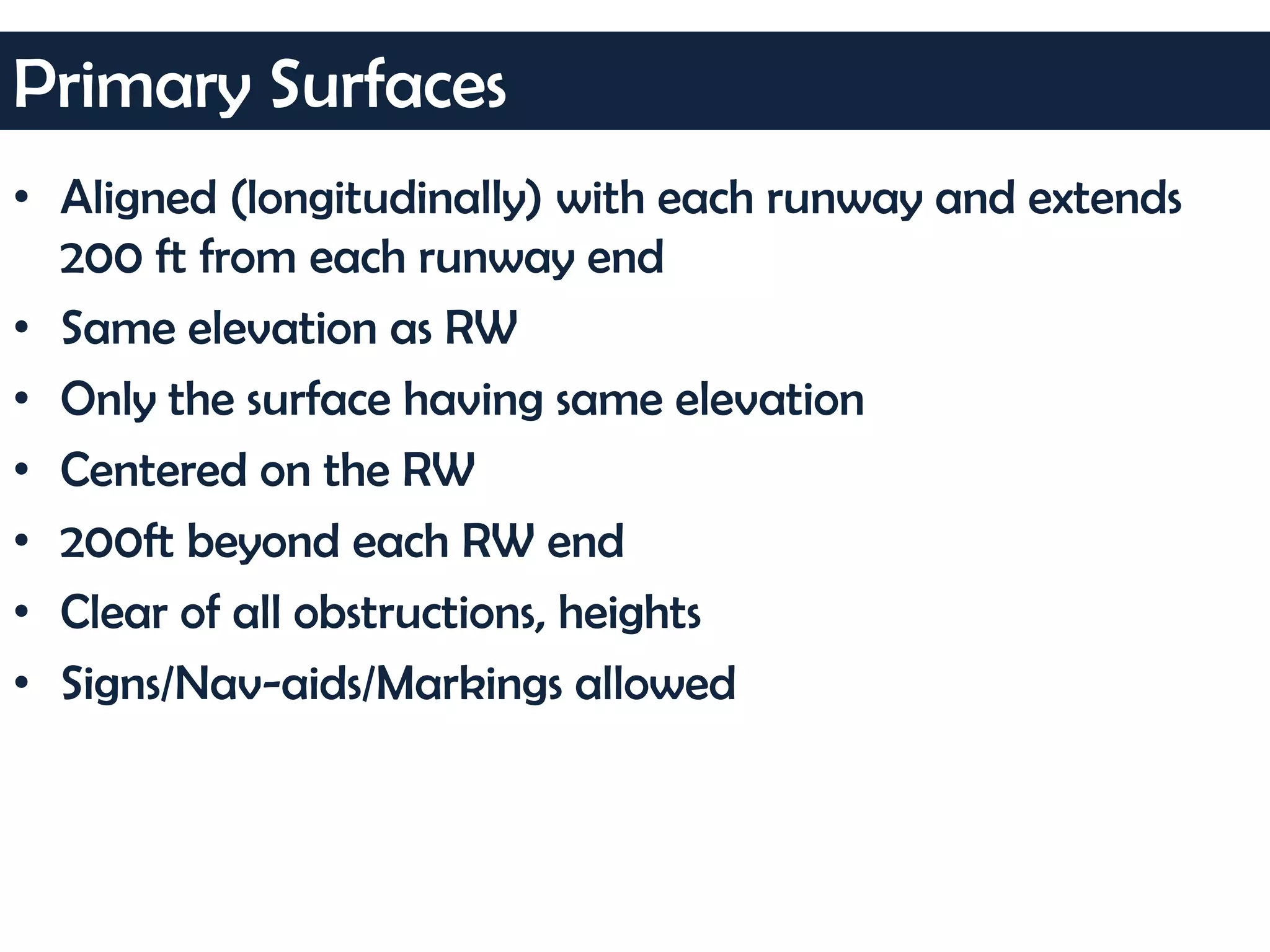 Airfield Imaginary Surfaces | PPTX