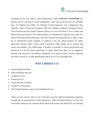 Air Filters Catalog - Concept Engineers | PDF