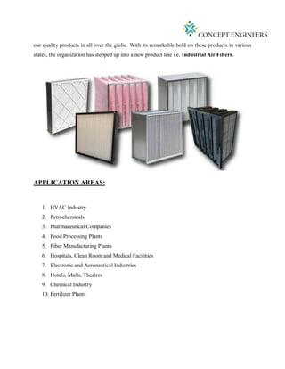 Air Filters Catalog - Concept Engineers | PDF