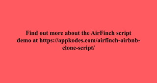 Airfinch airbnb clone | PPT