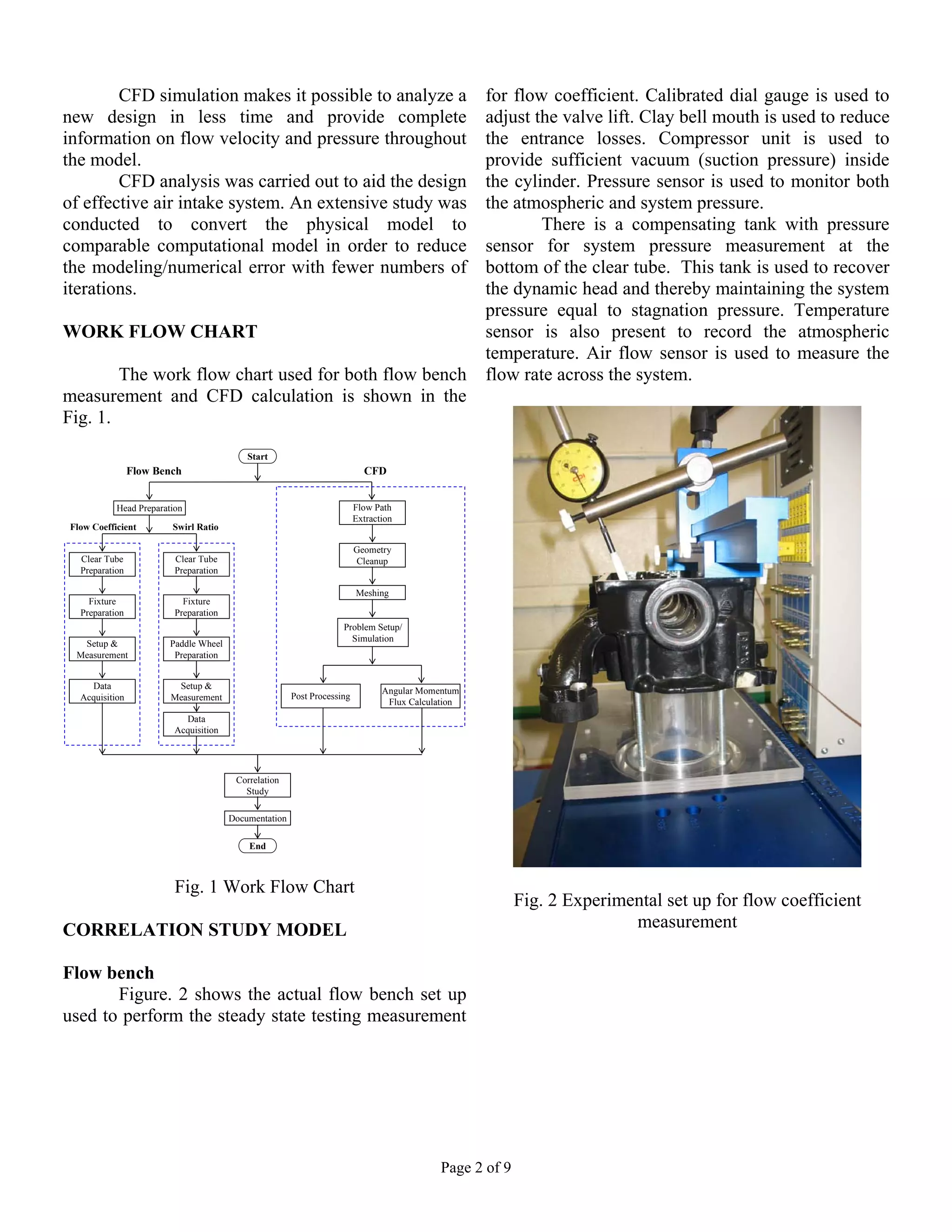 Air flow and charge motion study of engine intake port | PDF