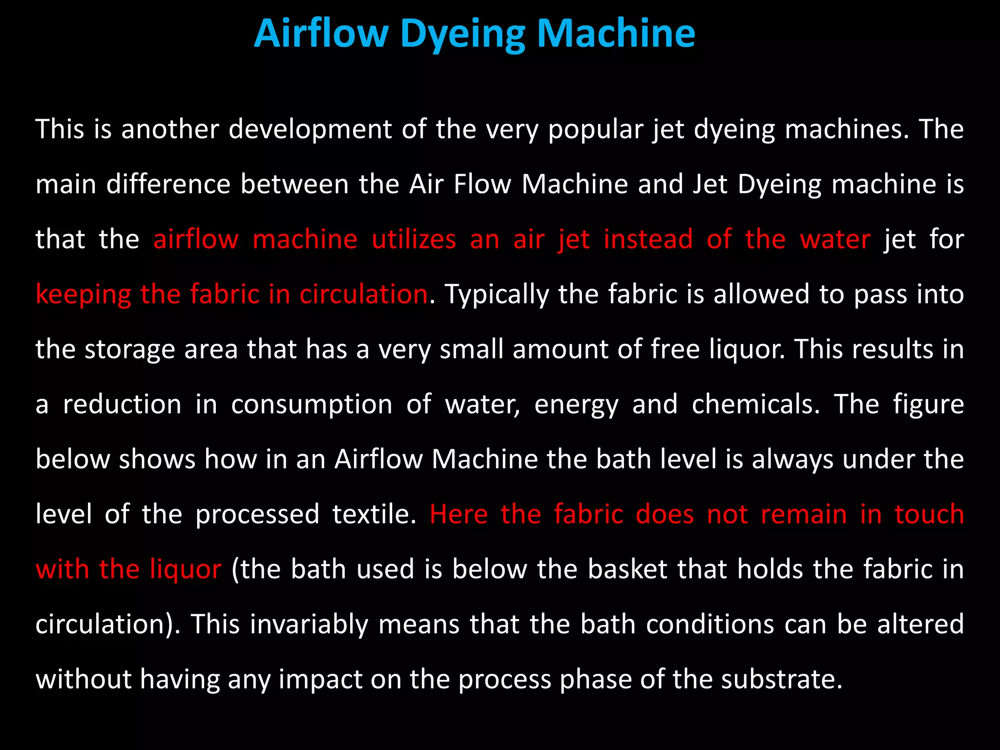 Air flow dyeing machine | PPT