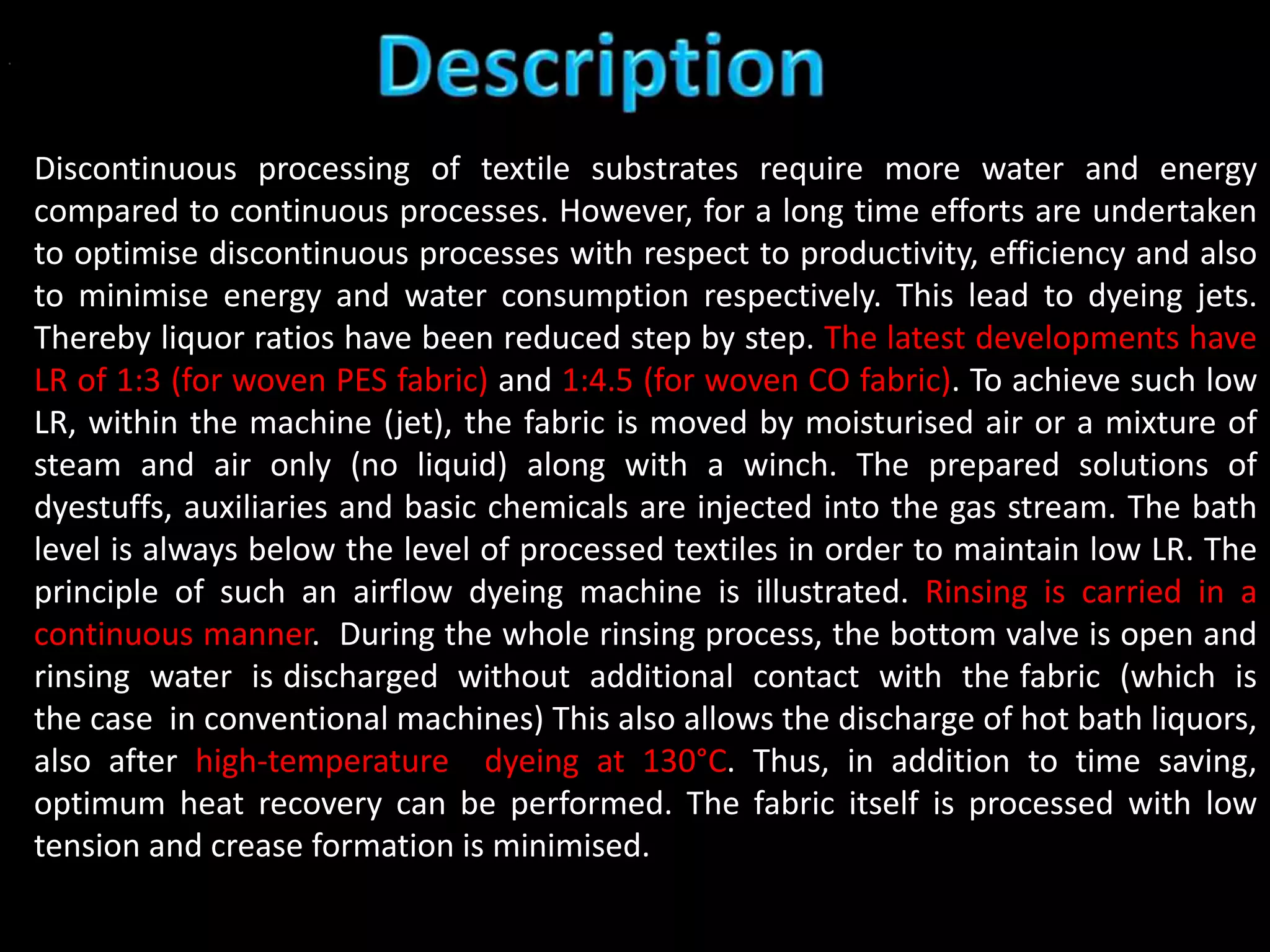Air flow dyeing machine | PPTX