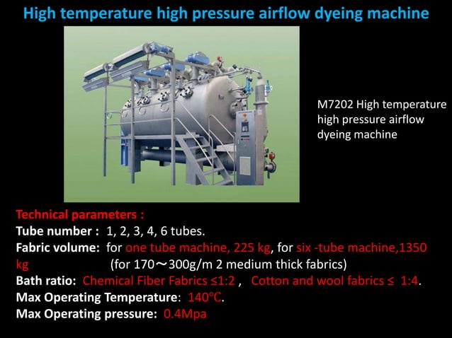 Air flow dyeing machine | PPTX
