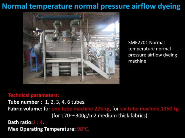 Air flow dyeing machine | PPTX