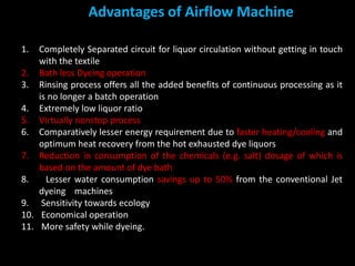 Air flow dyeing machine | PPTX