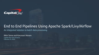 E2E Data Pipeline - Apache Spark/Airflow/Livy | PDF