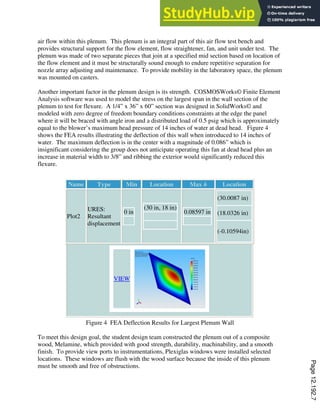 Air Flow Test Bench A Senior Capstone Project | PDF