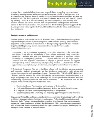 Air Flow Test Bench A Senior Capstone Project | PDF
