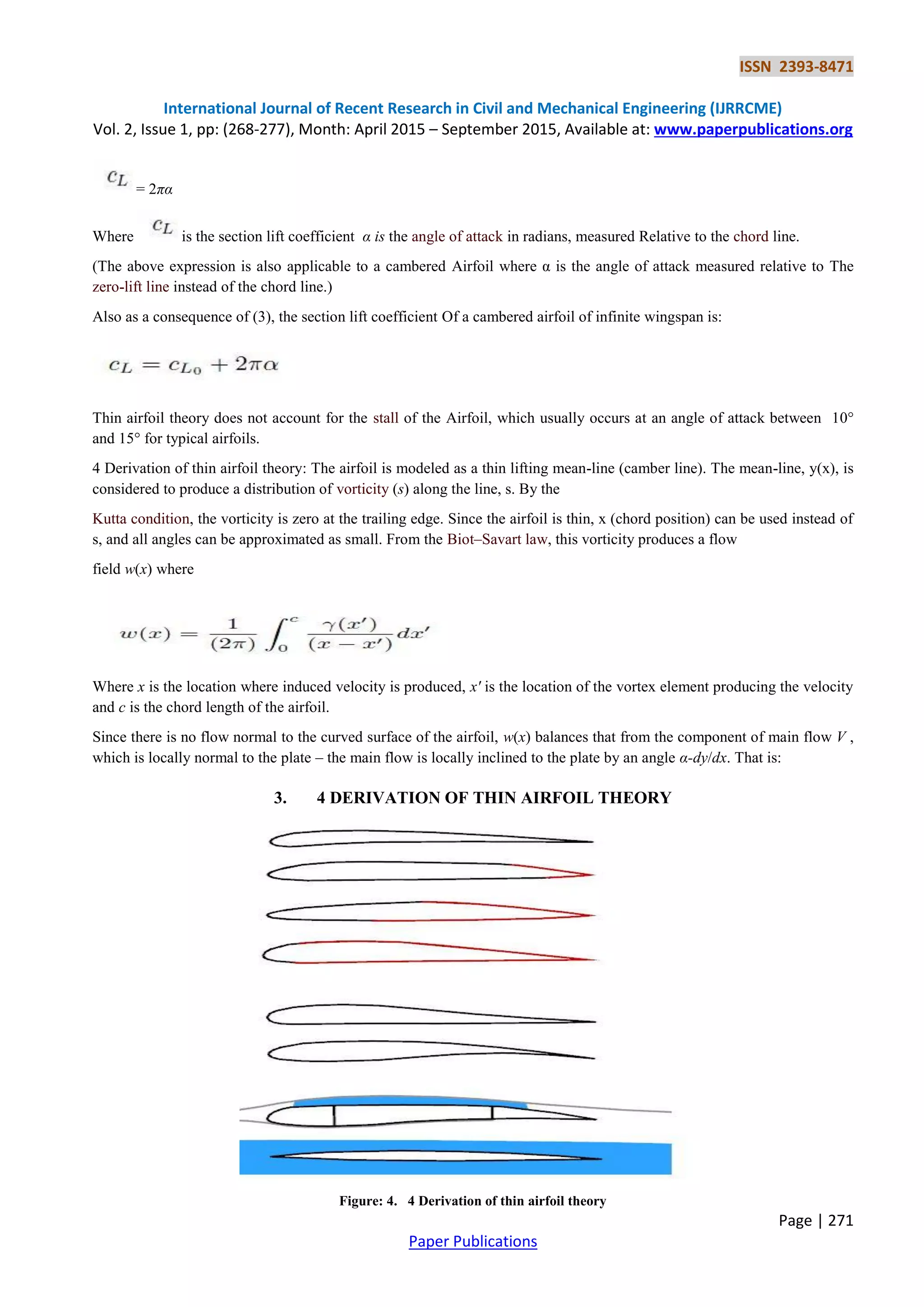 Airfoil Terminology, Its Theory and Variations As Well As Relations ...