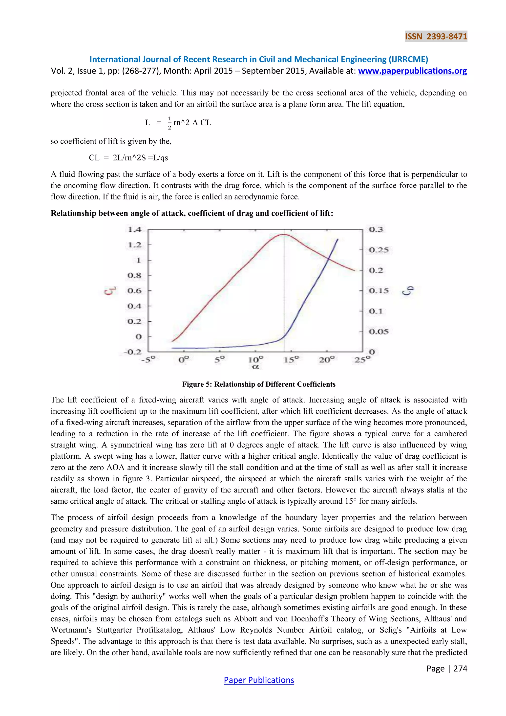 Airfoil Terminology, Its Theory and Variations As Well As Relations ...