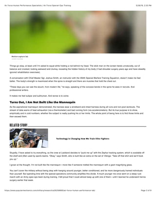 Air force human performance specialists | PDF