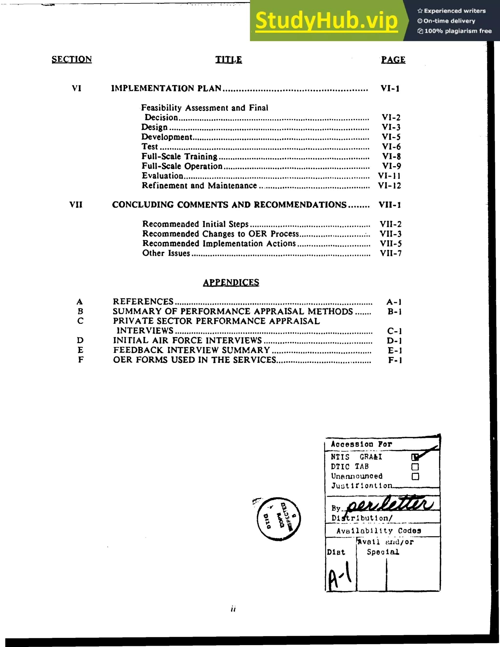 Air Force Officer Evaluation System Project | PDF