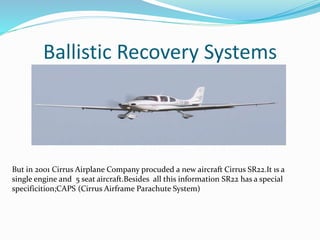 Airframe parachute system | PPTX