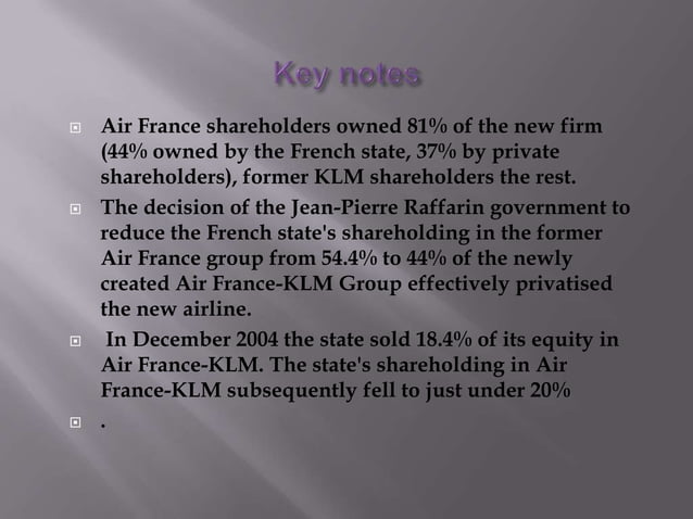 Merger Between AIR FRANCE & KLM | PPT