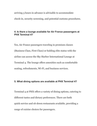 Air France PHX Terminal................. | PDF