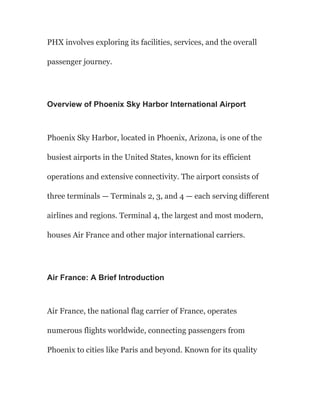 Air France PHX Terminal................. | PDF