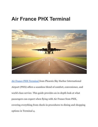 Air France PHX Terminal.................... | PDF