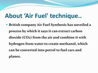 Air fuel technique | PPT