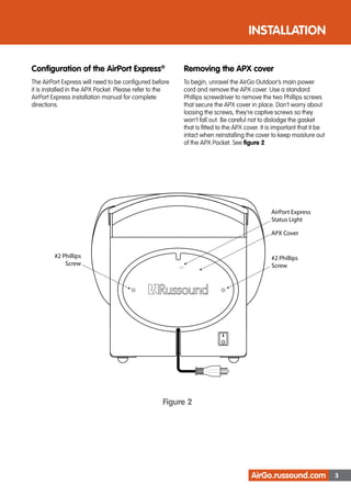 AirGo Portable Outdoor Speaker System Owners Manual | PDF
