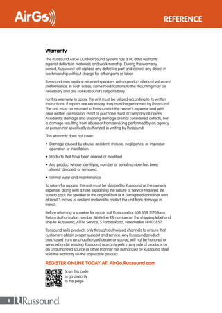 AirGo Portable Outdoor Speaker System Owners Manual | PDF