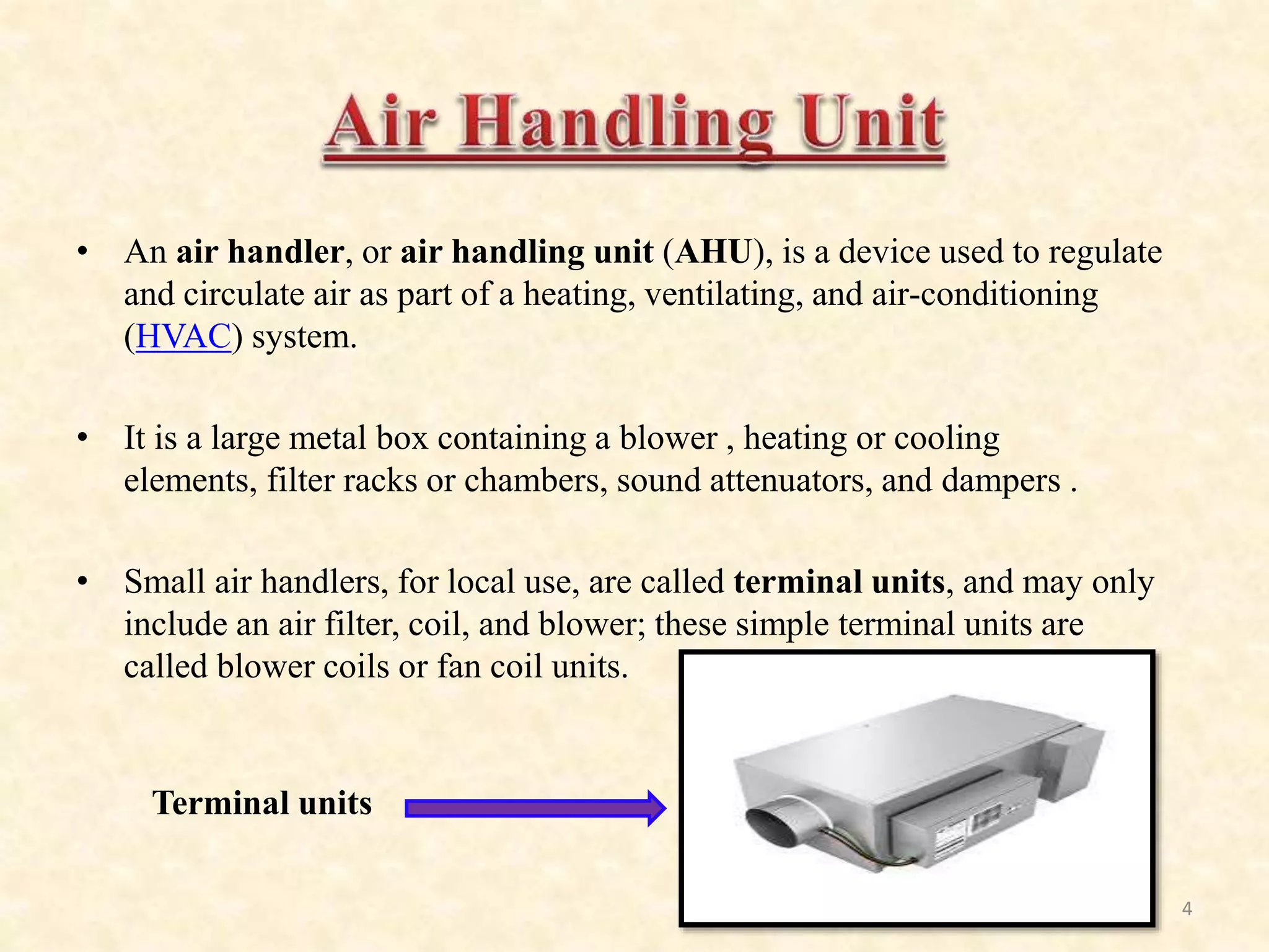 Air handling sysytem | PPTX