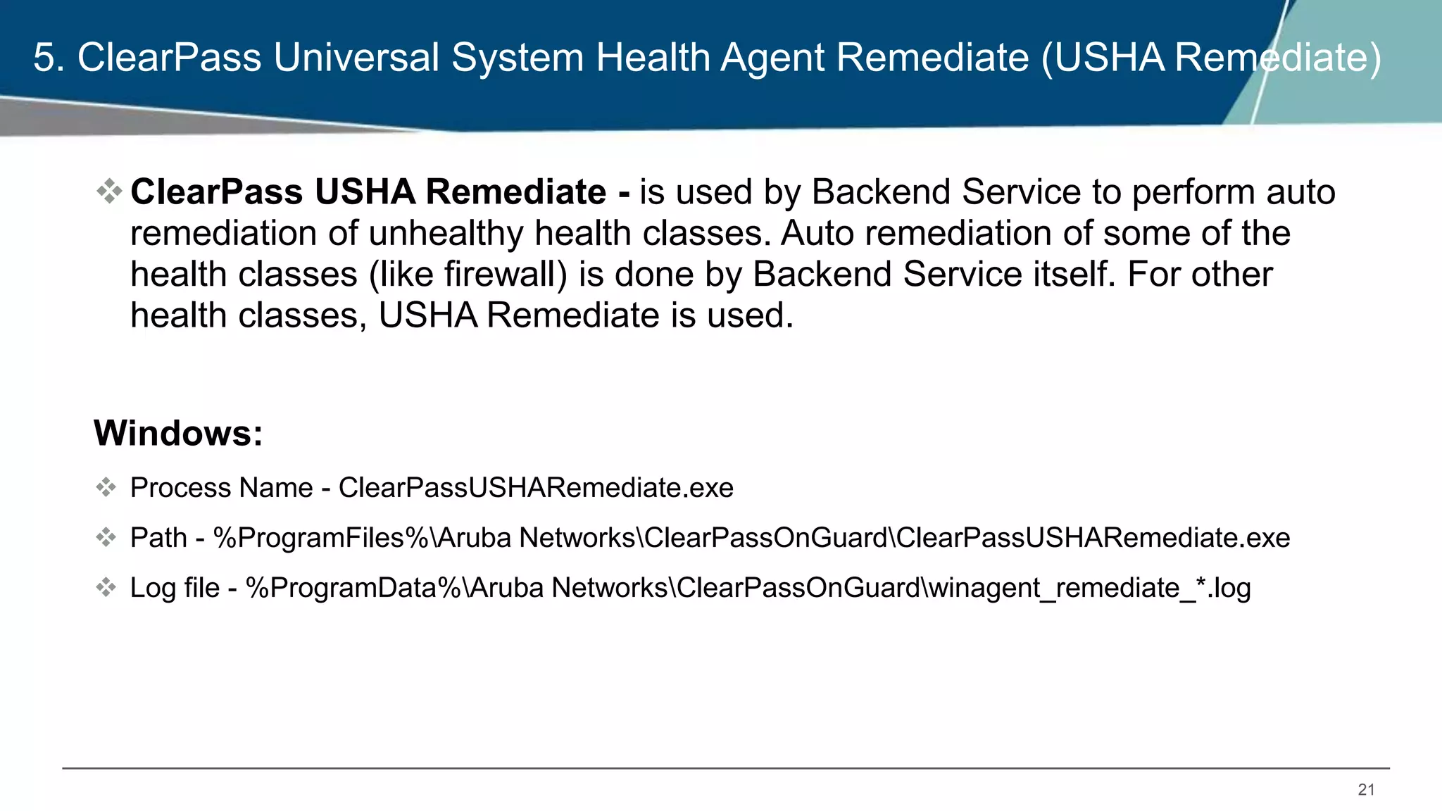 Airheads Tech Talks: Understanding ClearPass OnGuard Agents | PPTX
