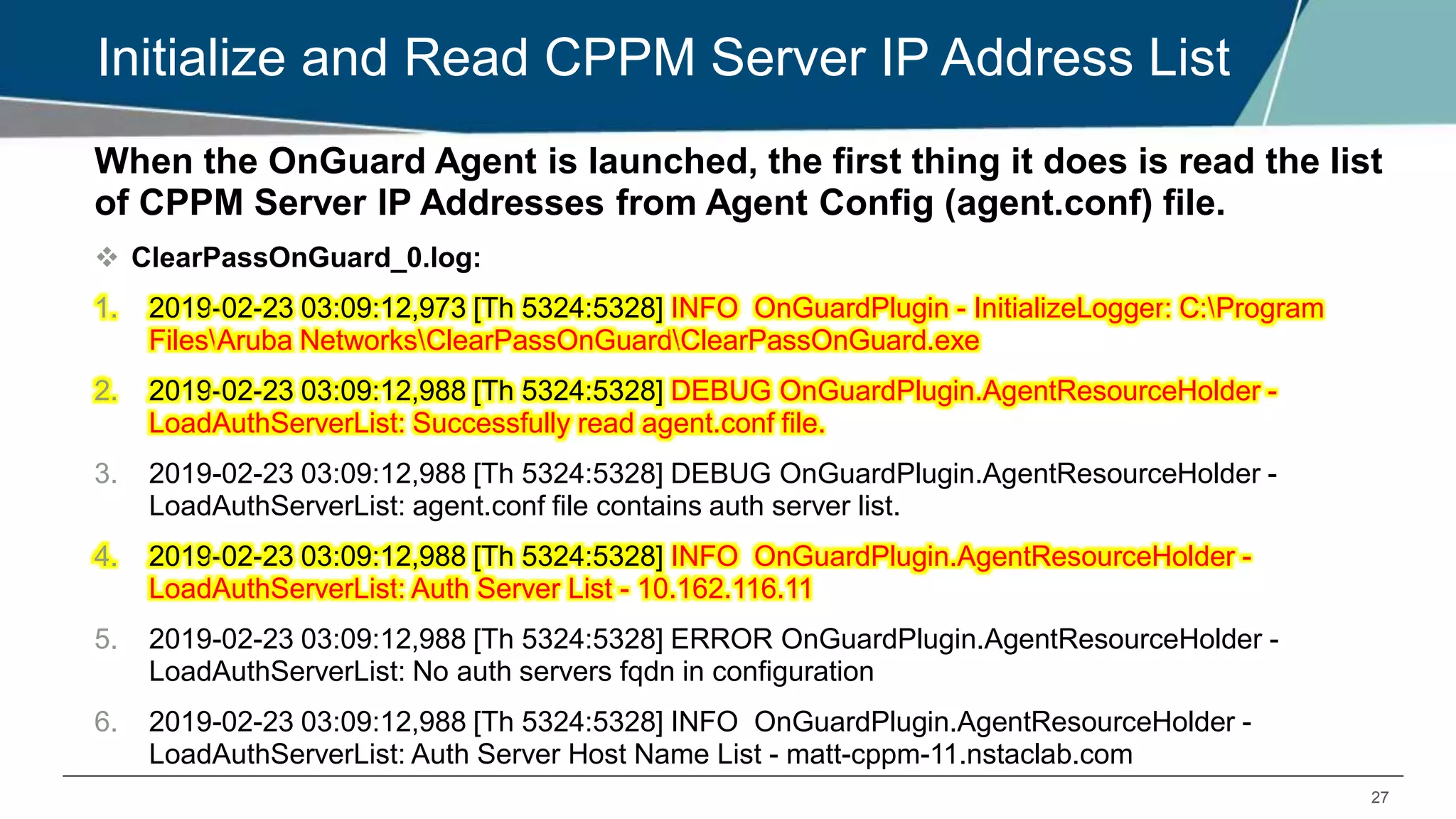 Airheads Tech Talks: Understanding ClearPass OnGuard Agents | PPTX