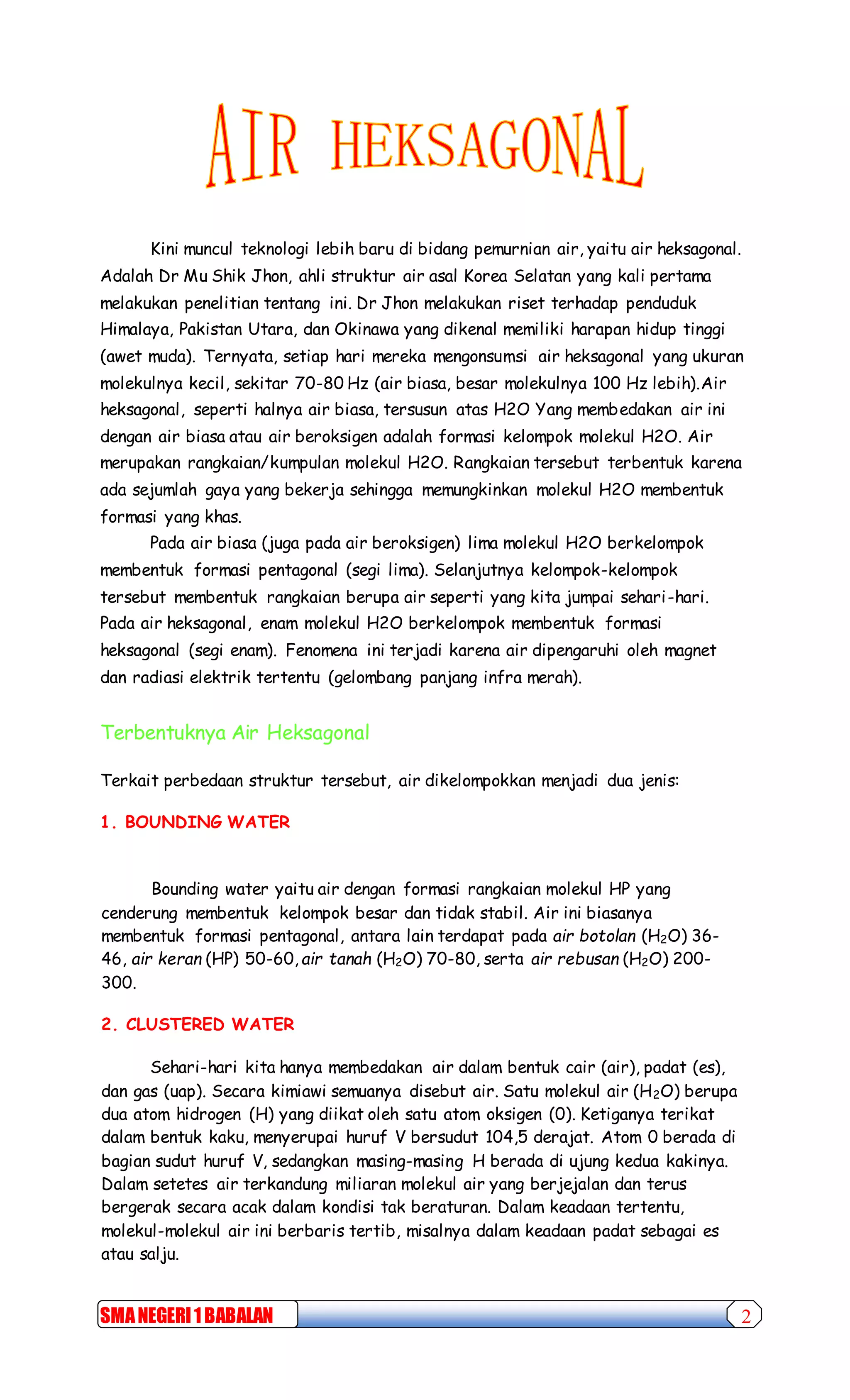 Air heksagonal | DOCX