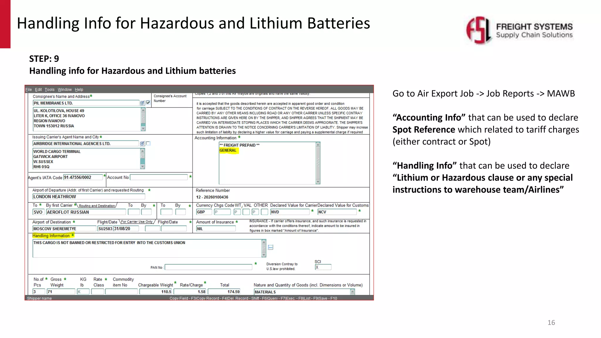 Air import and export operations and documentations v1.4 | PPTX