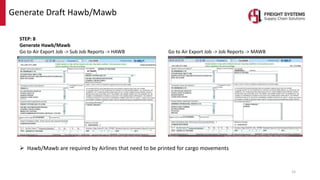 Air import and export operations and documentations v1.4 | PPTX