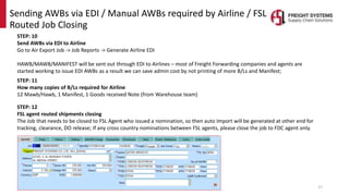 Air import and export operations and documentations v1.4 | PPTX