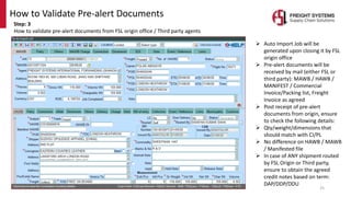 Air import and export operations and documentations v1.4 | PPTX