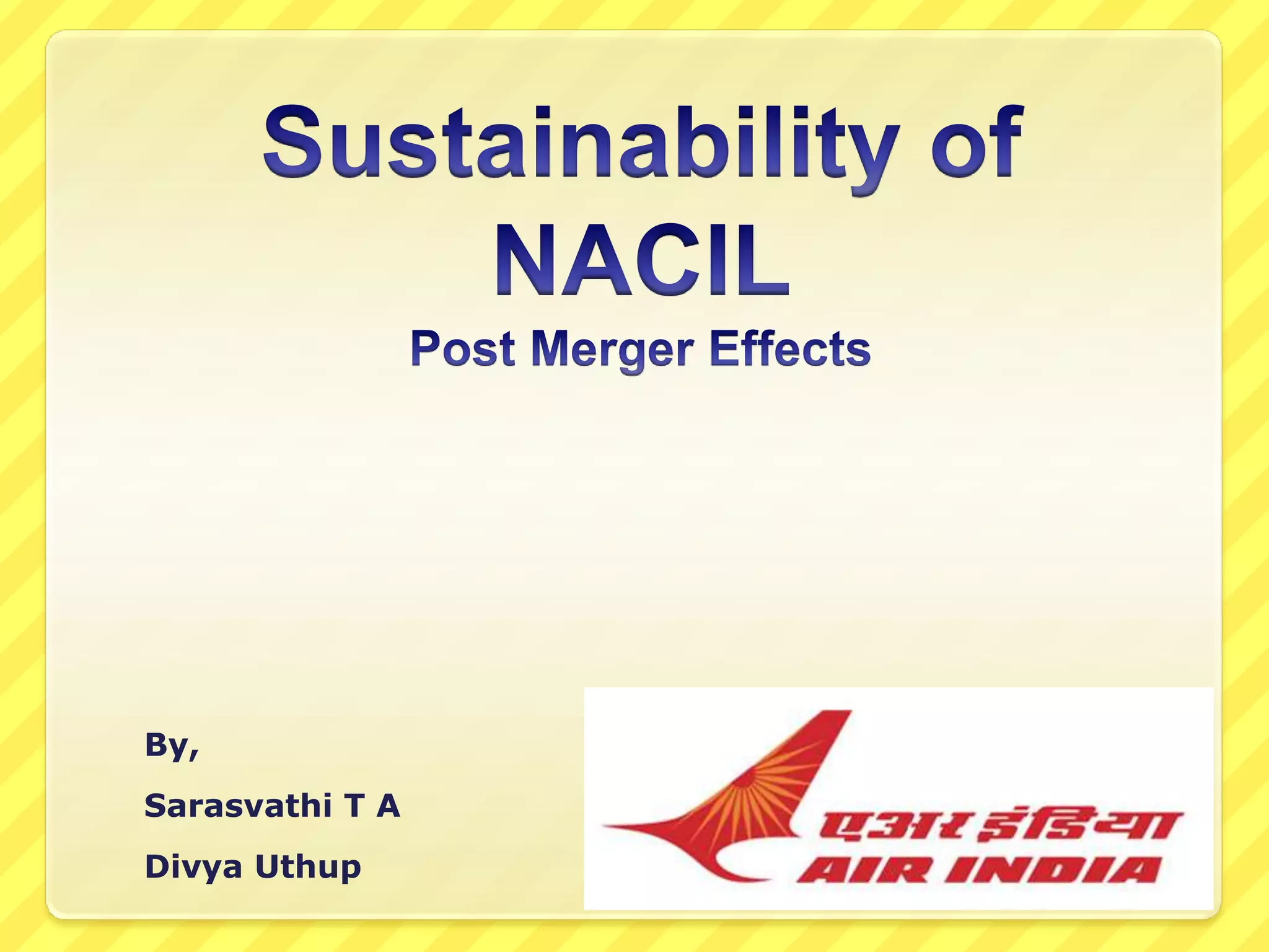 Sustainability of NACIL (Airtel) ppt | PPTX