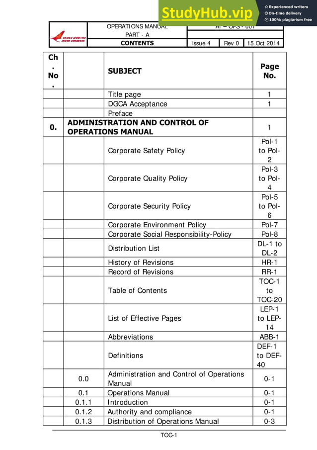 AIR INDIA OPERATIONS MANUAL PART-A.pdf