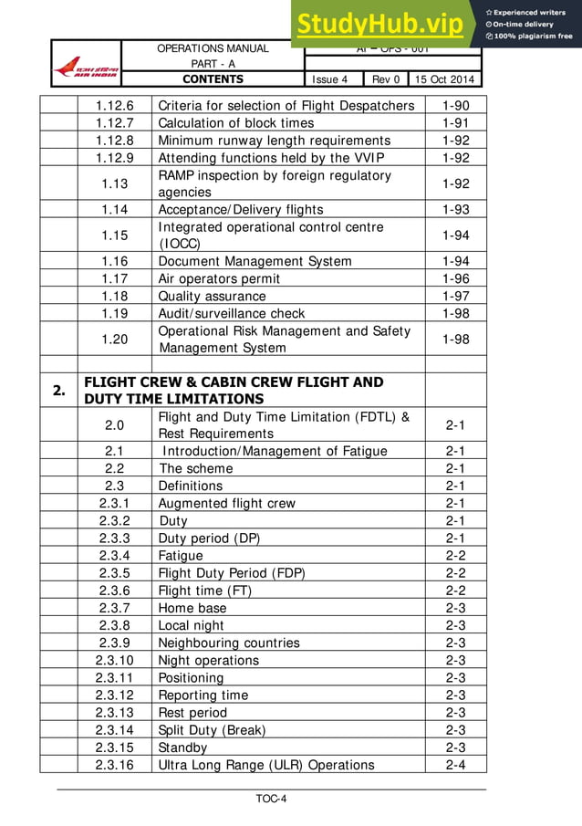 AIR INDIA OPERATIONS MANUAL PART-A.pdf