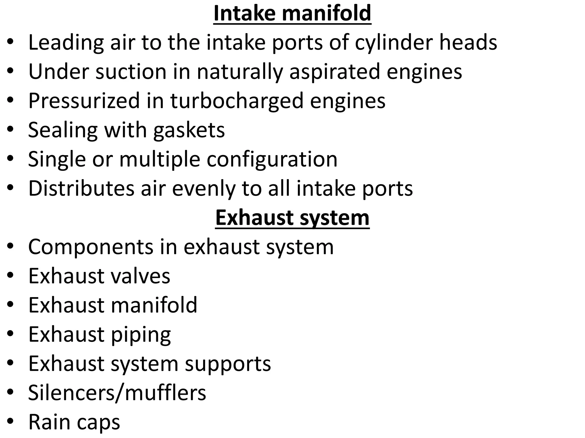 Air induction system,exhaust system and its defect diagnosis and maint.pptx