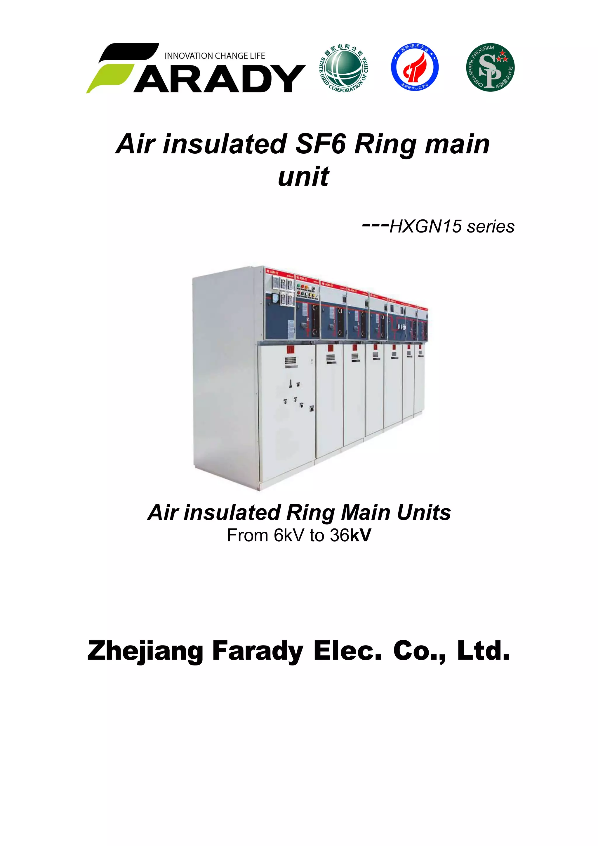 Air insulated sf6 ring main unit | PDF