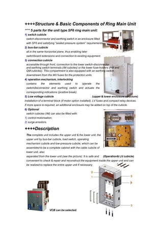 Air insulated sf6 ring main unit | PDF