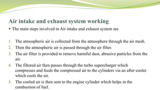 Airintake and exhaustsystem in DEMU ENGINE | PPTX