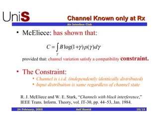 Air Interface Club Lra Fading Channels | PPT