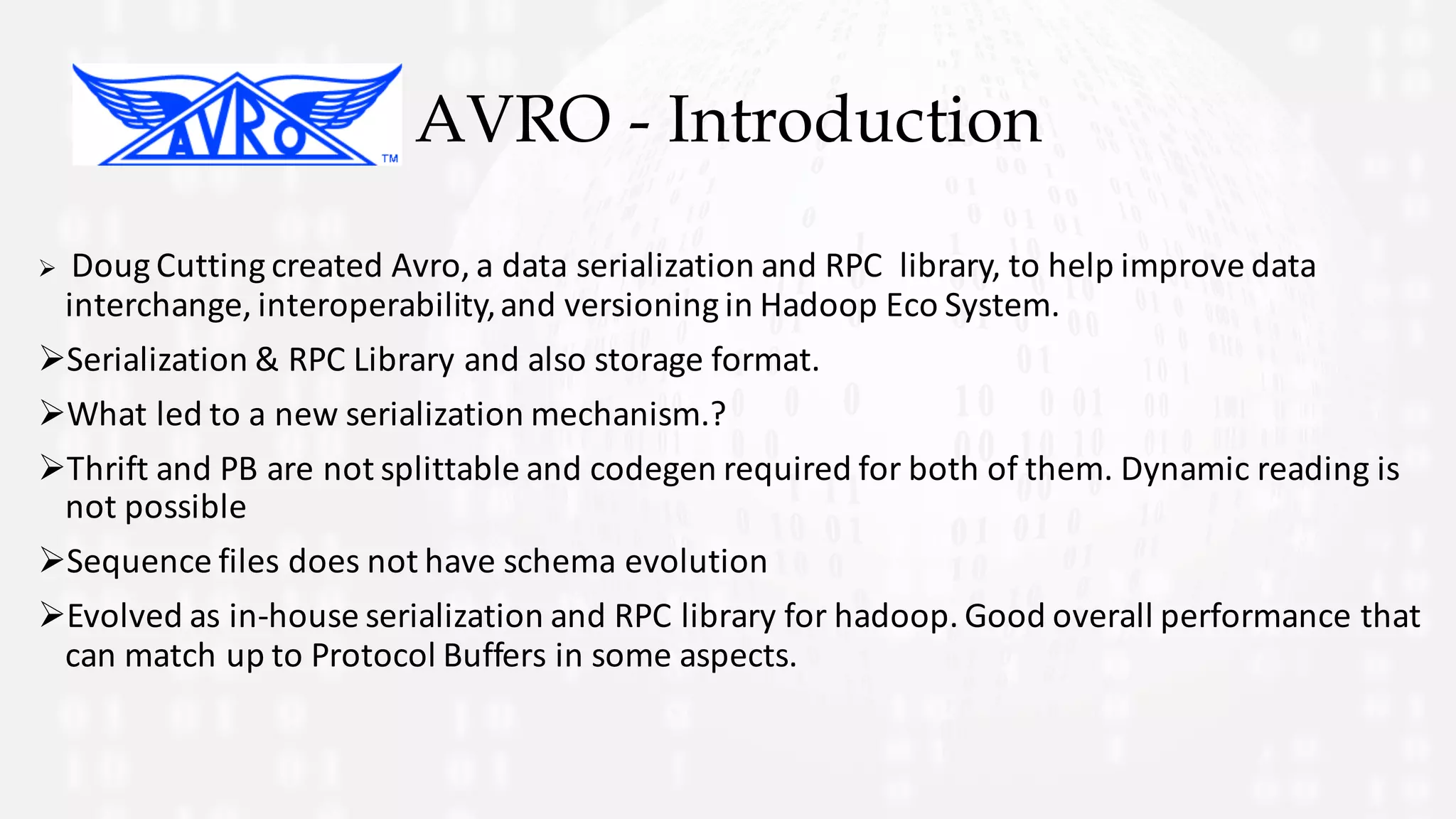 Parquet and AVRO | PPT