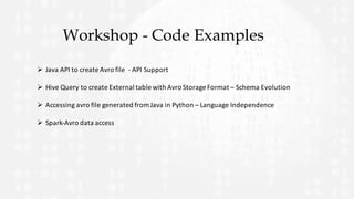 Parquet and AVRO | PPT