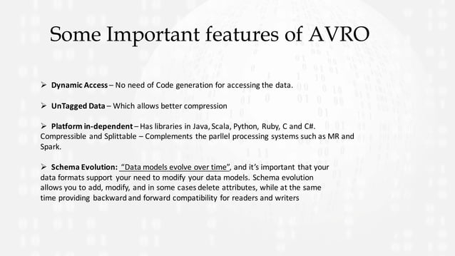 Parquet and AVRO | PPT