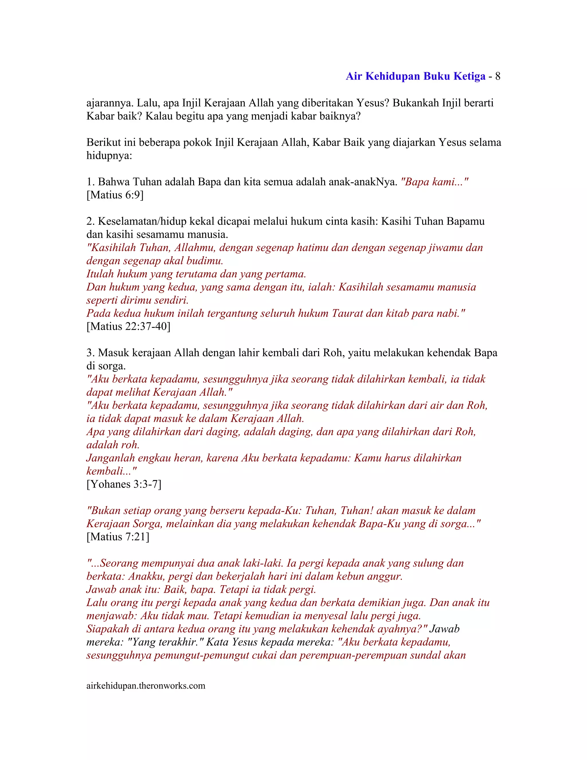 Air Kehidupan buku 3 | PDF