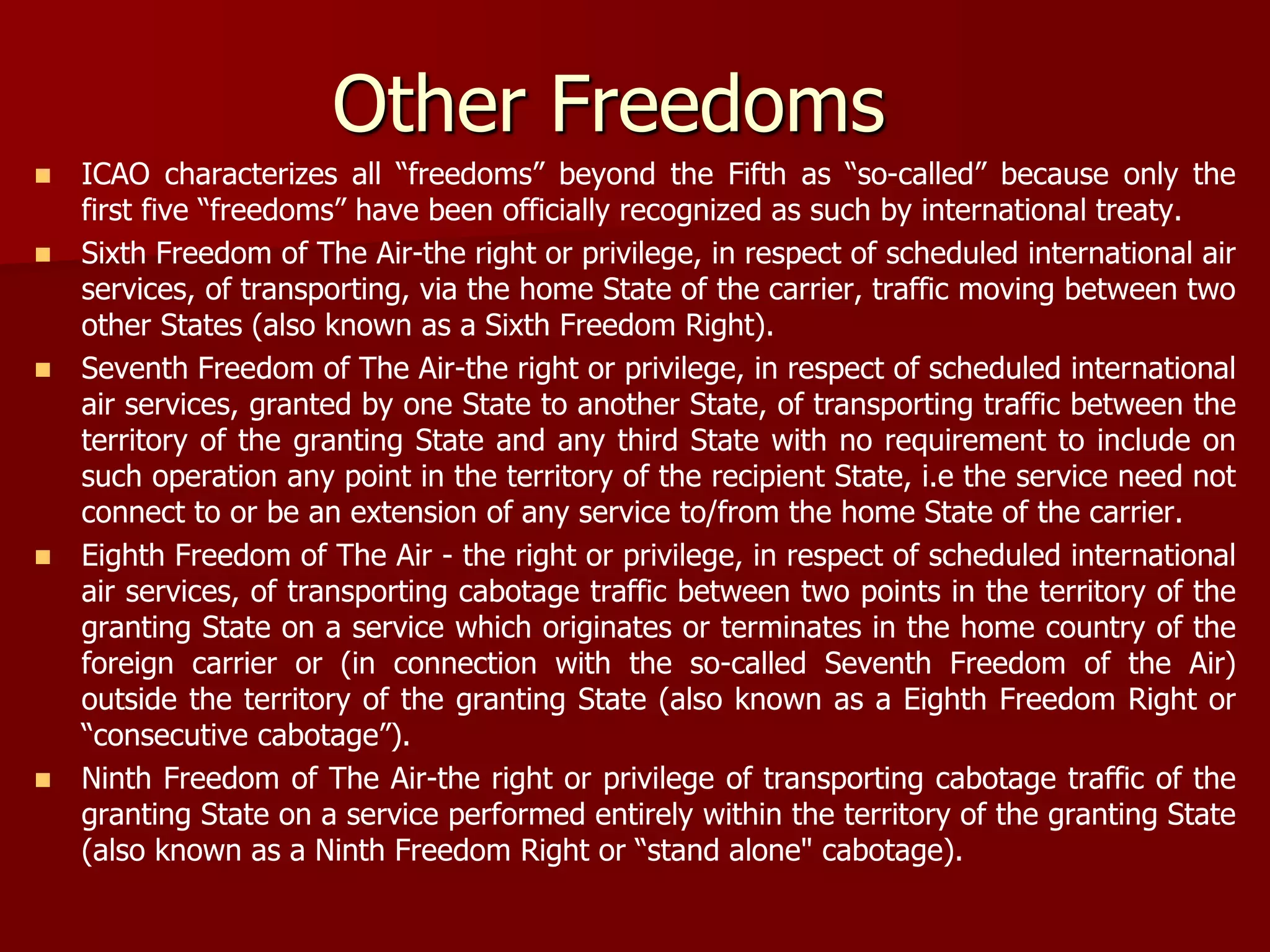 AIR LAW PPT | PPT