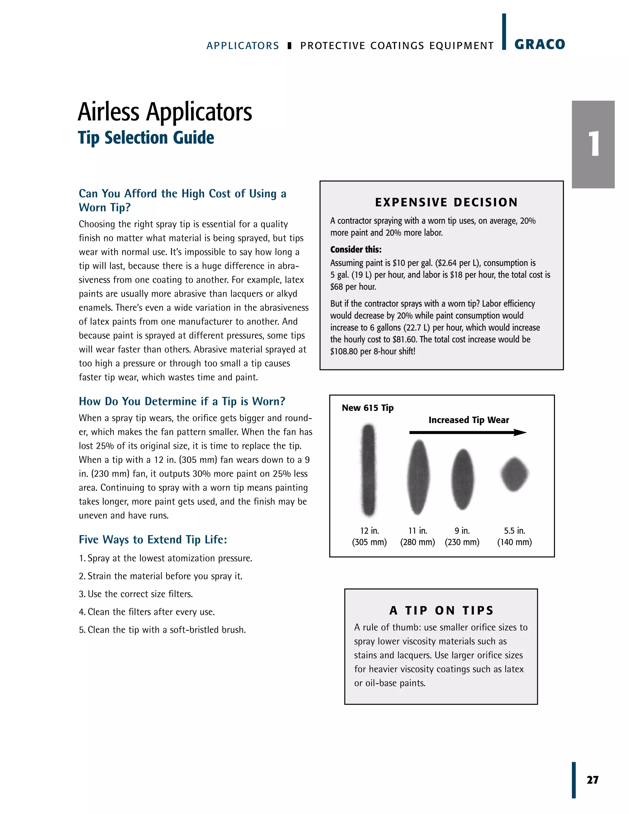 Airless tip selection guide | PDF