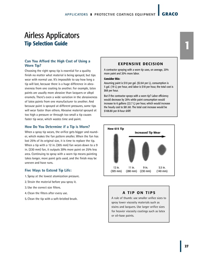 Airless tip selection guide | PDF