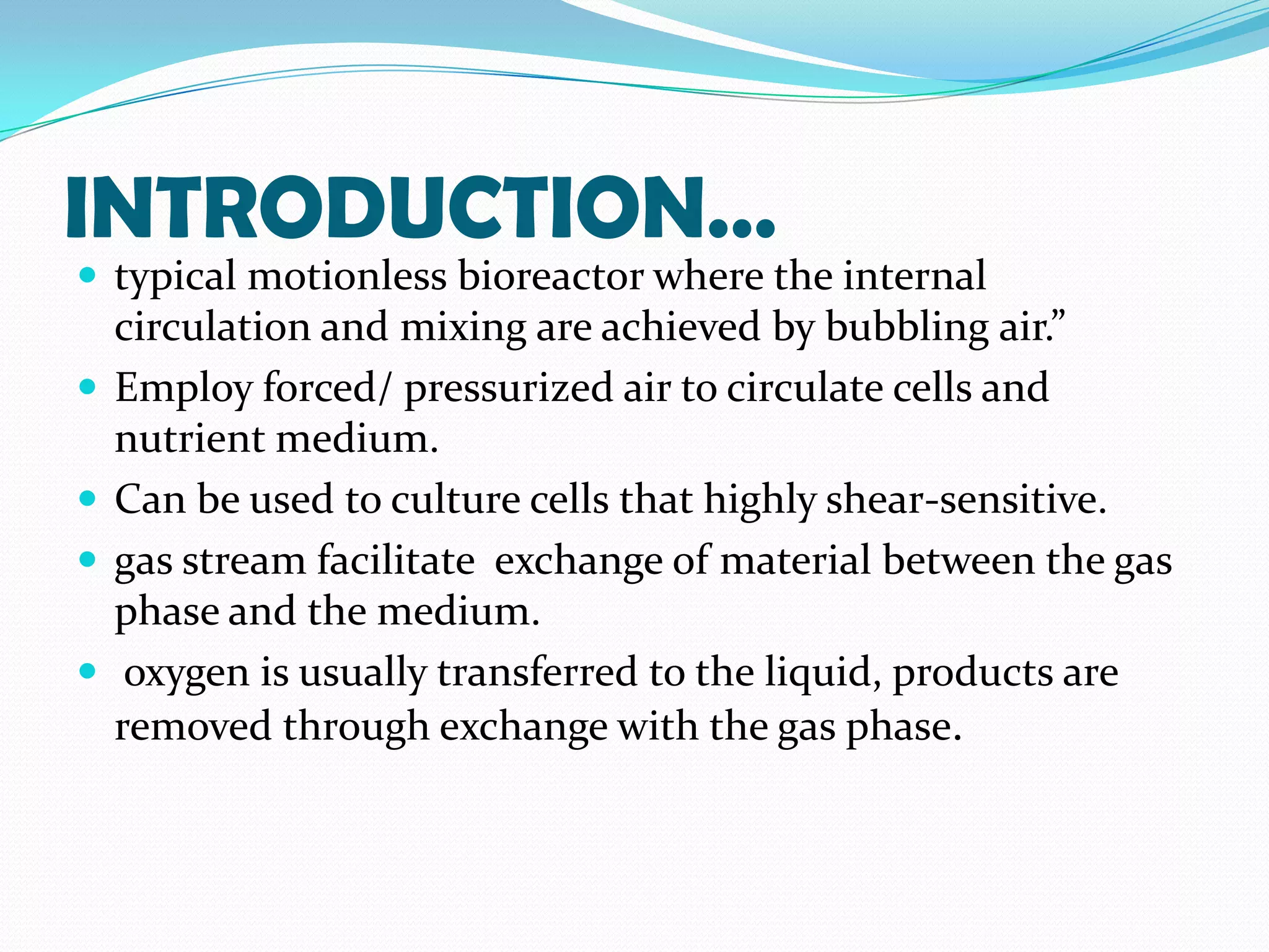 Airlift bioreactor ppt | PPTX