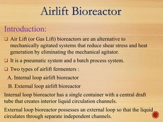 Airlift fermenter | PPTX